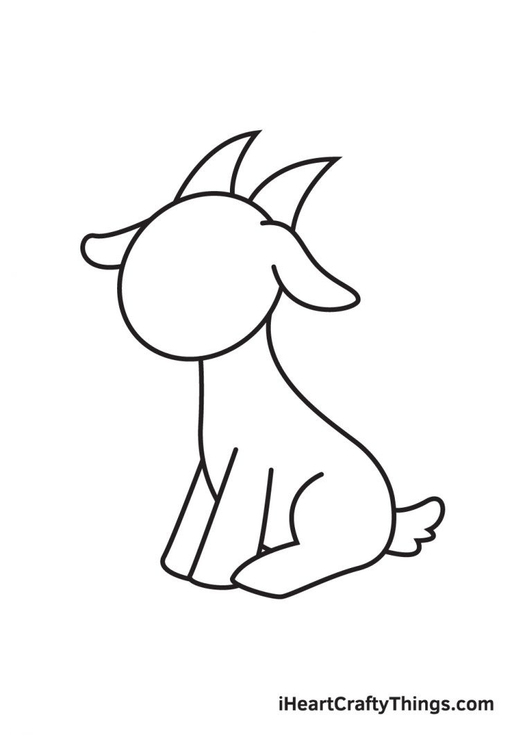 Goat Drawing - How To Draw A Goat Step By Step