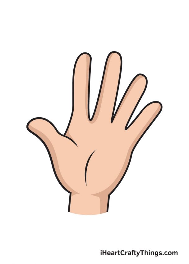 Hand Drawing - How To Draw A Hand Step By Step