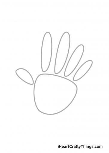 Hand Drawing - How To Draw A Hand Step By Step