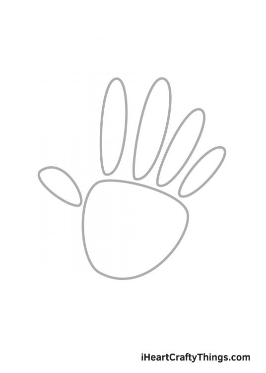 Hand Drawing - How To Draw A Hand Step By Step