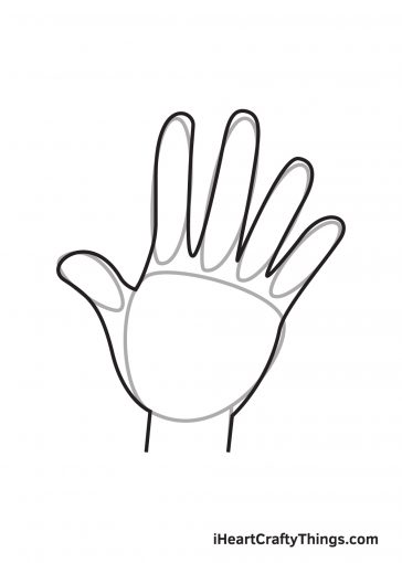 Hand Drawing - How To Draw A Hand Step By Step