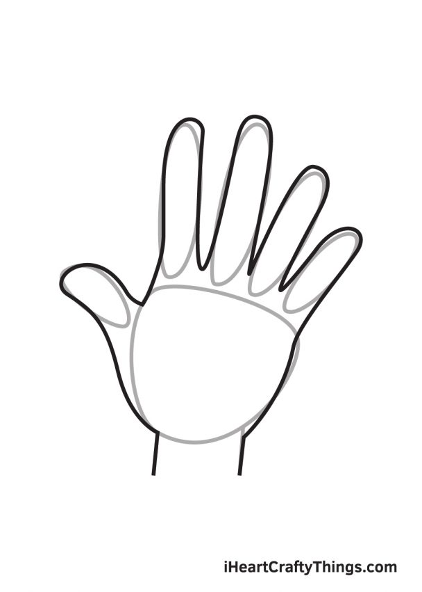 Hand Drawing - How To Draw A Hand Step By Step