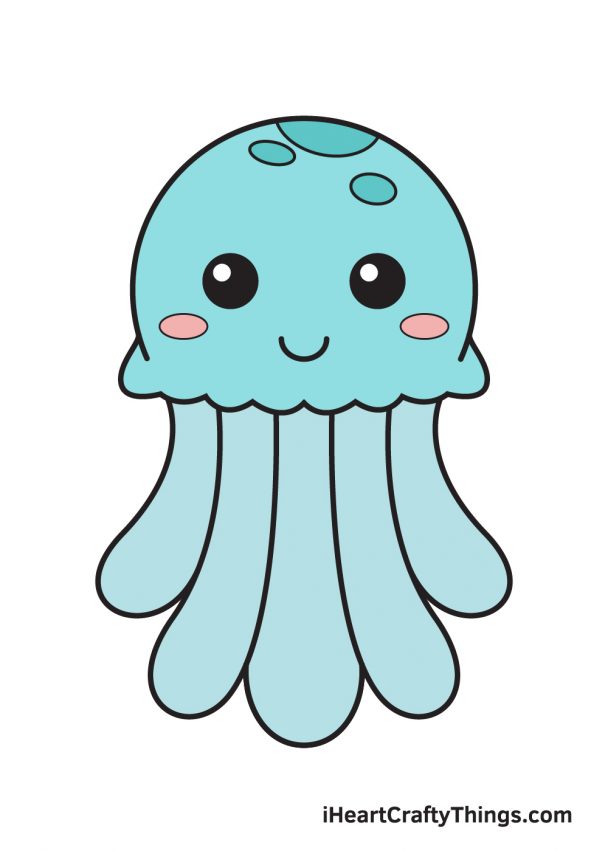 Jellyfish Drawing - How To Draw A Jellyfish Step By Step