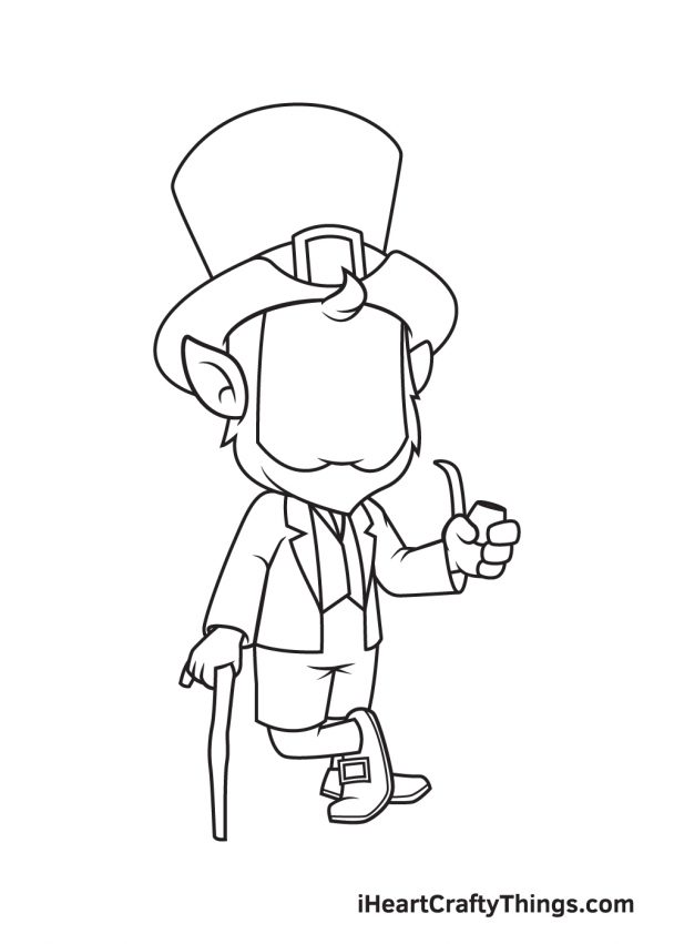 Leprechaun Drawing - How To Draw A Leprechaun Step By Step