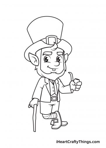Leprechaun Drawing - How To Draw A Leprechaun Step By Step