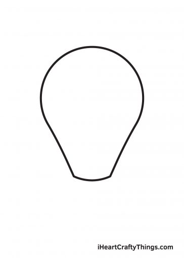 Light Bulb Drawing — How To Draw A Light Bulb Step By Step