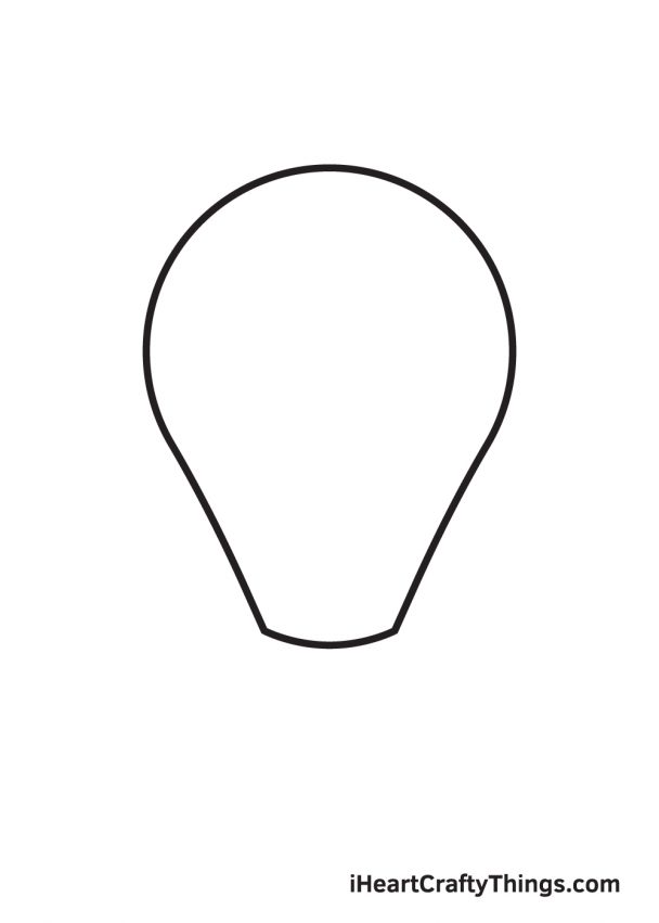 Light Bulb Drawing — How To Draw A Light Bulb Step By Step
