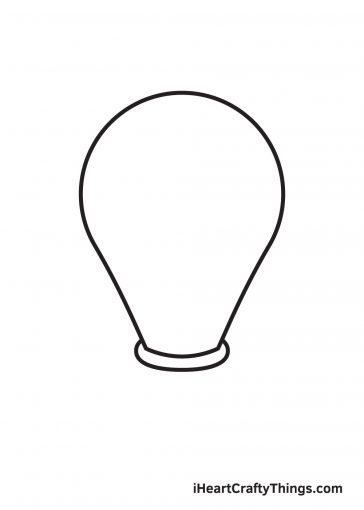 Light Bulb Drawing — How To Draw A Light Bulb Step By Step