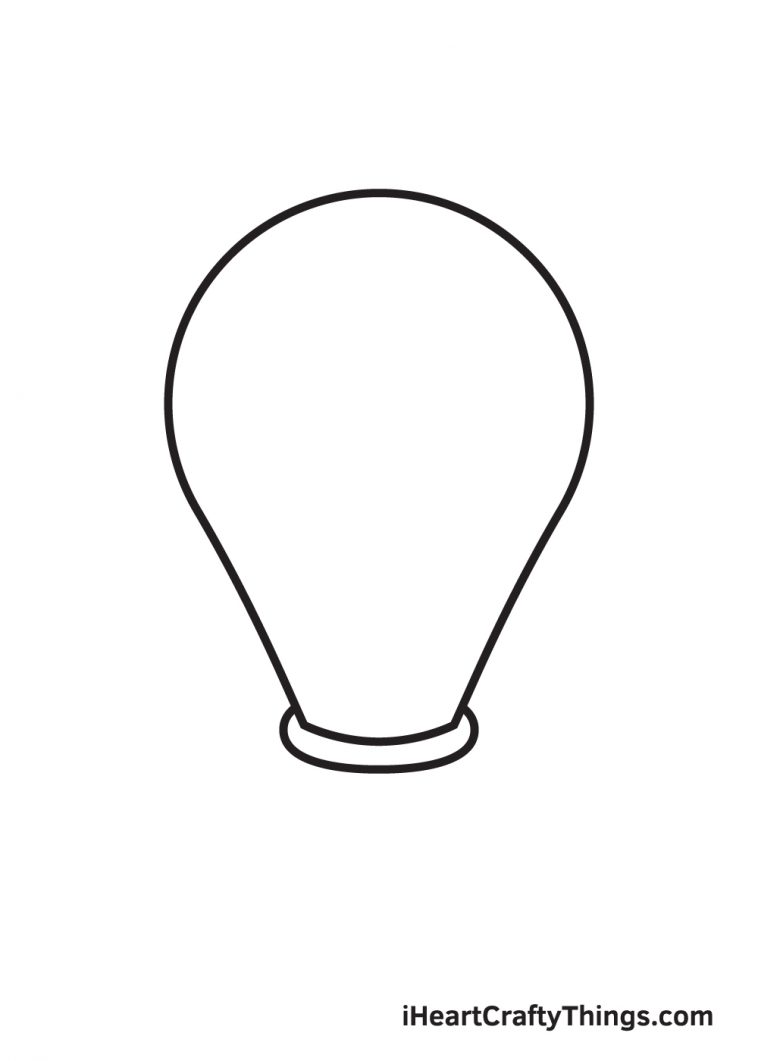 Light Bulb Drawing — How To Draw A Light Bulb Step By Step