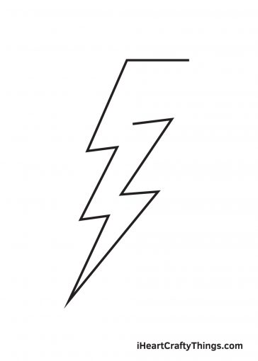 Lightning Bolt Drawing - How To Draw A Lightning Bolt Step By Step