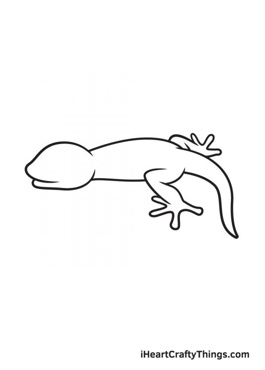 Lizard Drawing - How To Draw A Lizard Step By Step