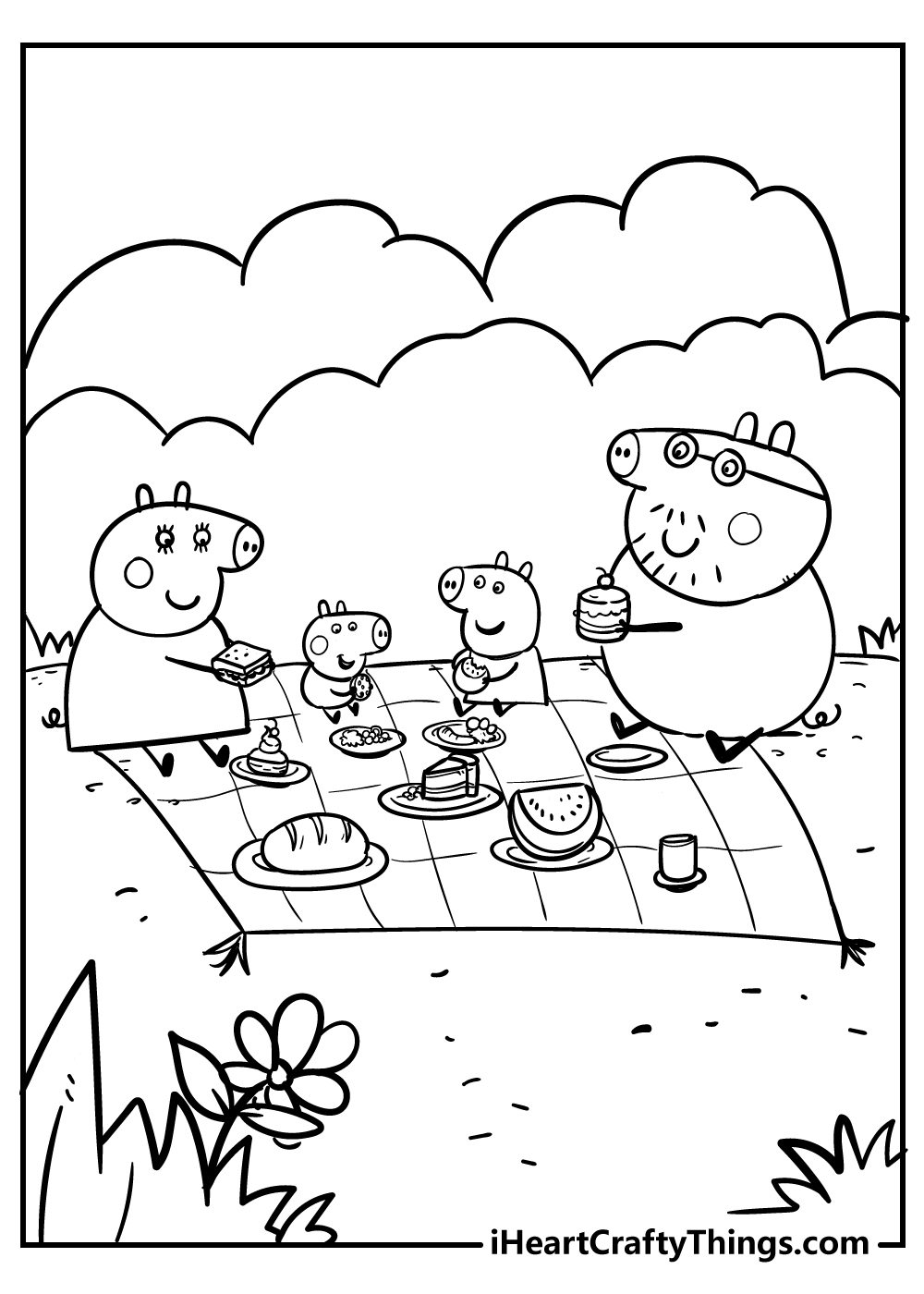 Peppa Pig Printable Coloring Pages King Printables