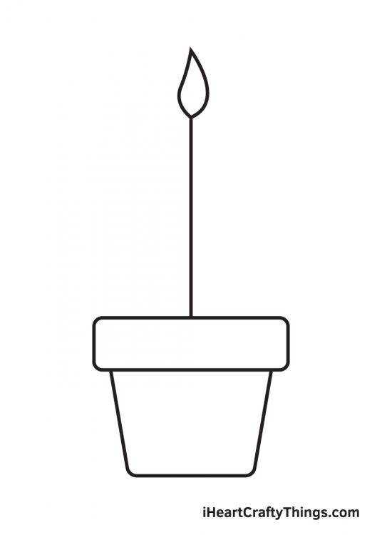 Plant Drawing - How To Draw A Plant Step By Step