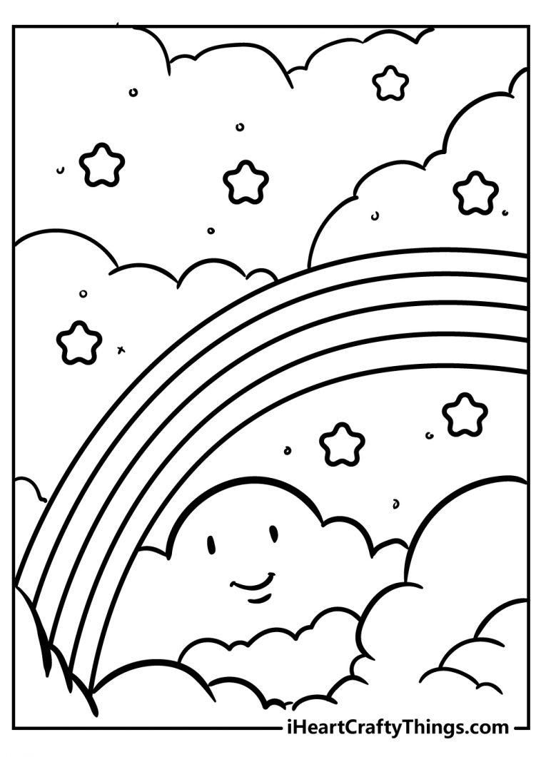64 Rainbow Coloring Pages (100% Free Printables)