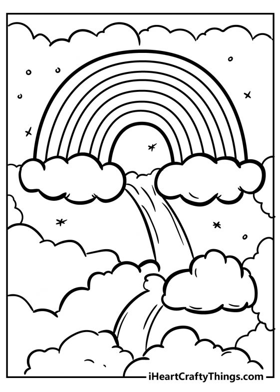 64 Rainbow Coloring Pages (100% Free Printables)