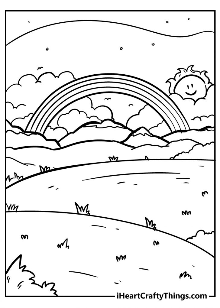 Rainbow Coloring Pages (100% Free Printables)