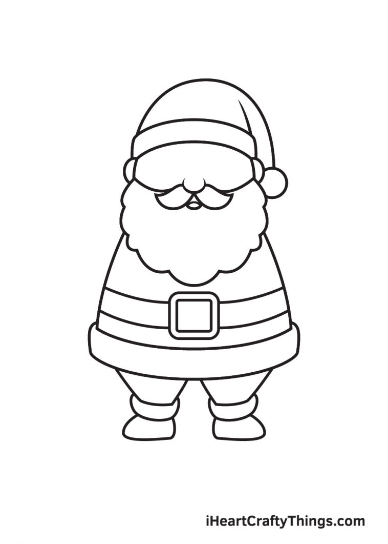 Santa Claus Drawing - How To Draw Santa Claus Step By Step