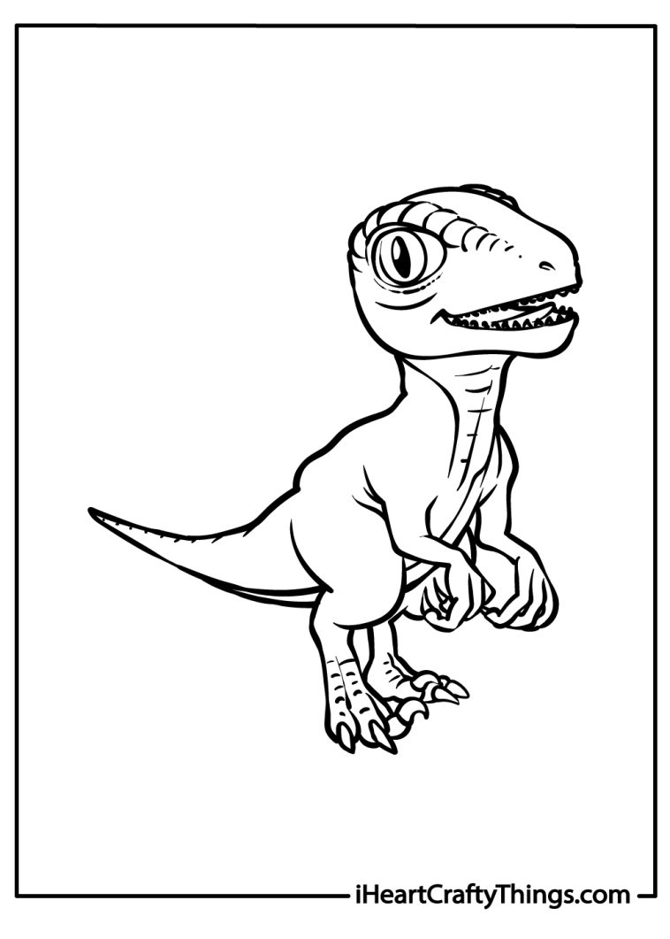 15 Velociraptor Coloring Pages (100% Free Printables)
