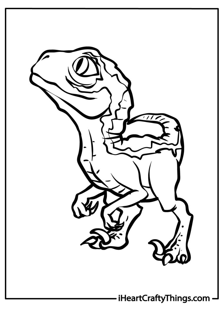 15 Velociraptor Coloring Pages (100% Free Printables)