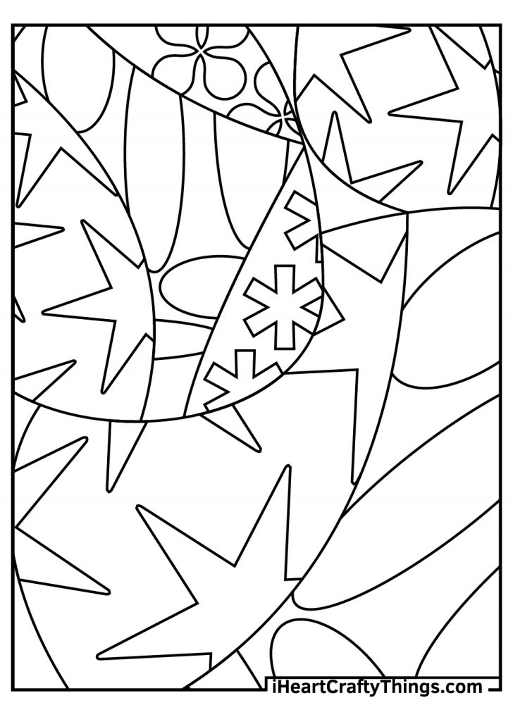 Abstract Coloring Pages (100% Free Printables)