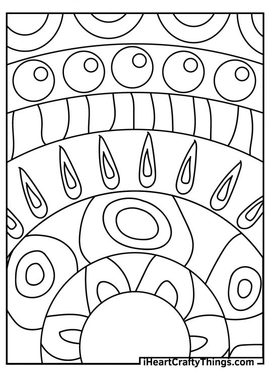 Abstract Coloring Pages (100% Free Printables)