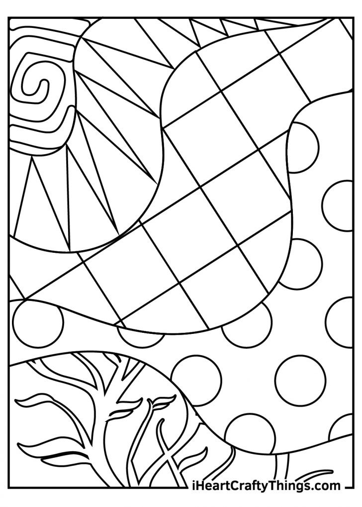 Abstract Coloring Pages (100% Free Printables)