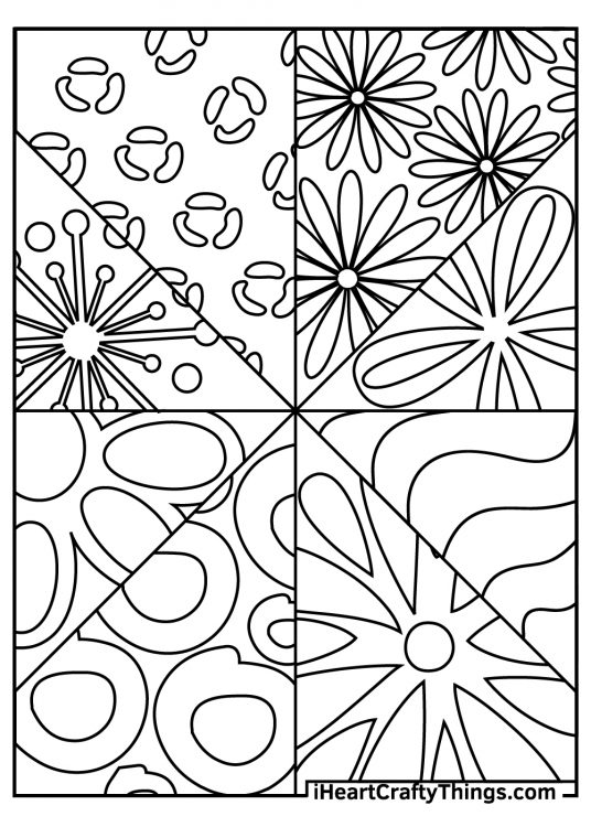 Abstract Coloring Pages (100% Free Printables)