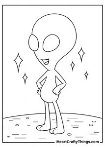 Alien Coloring Pages: 15 Free Printable Sheets For Kids