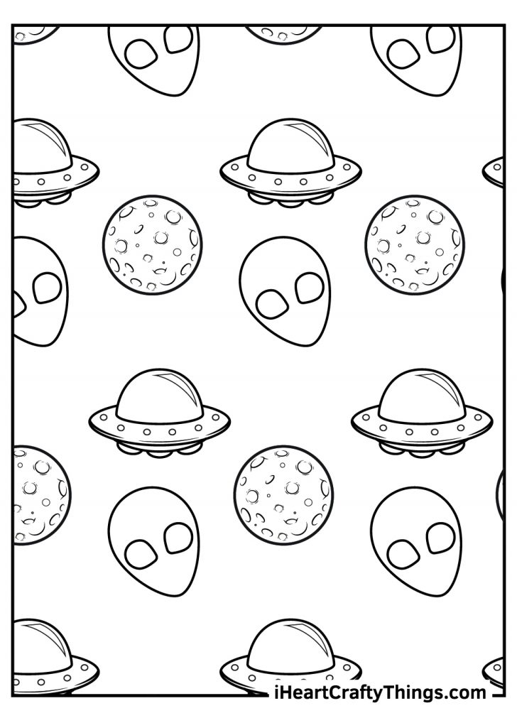 17 Alien Coloring Pages (100% Free Printables)