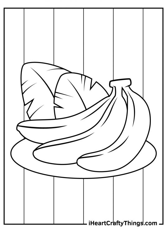 15 Bananas Coloring Pages (100% Free Printables)
