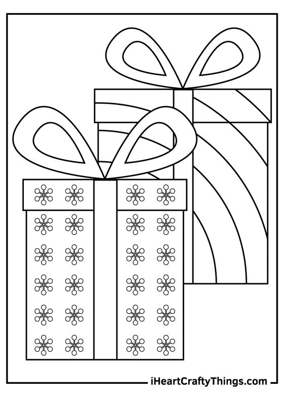 25 Christmas Present Coloring Pages (100% Free Printables)