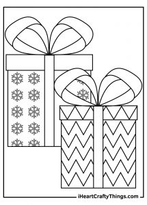 25 Christmas Present Coloring Pages (100% Free Printables)