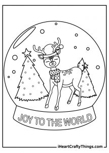 50 Christmas Reindeer Coloring Pages (100% Free Printables)