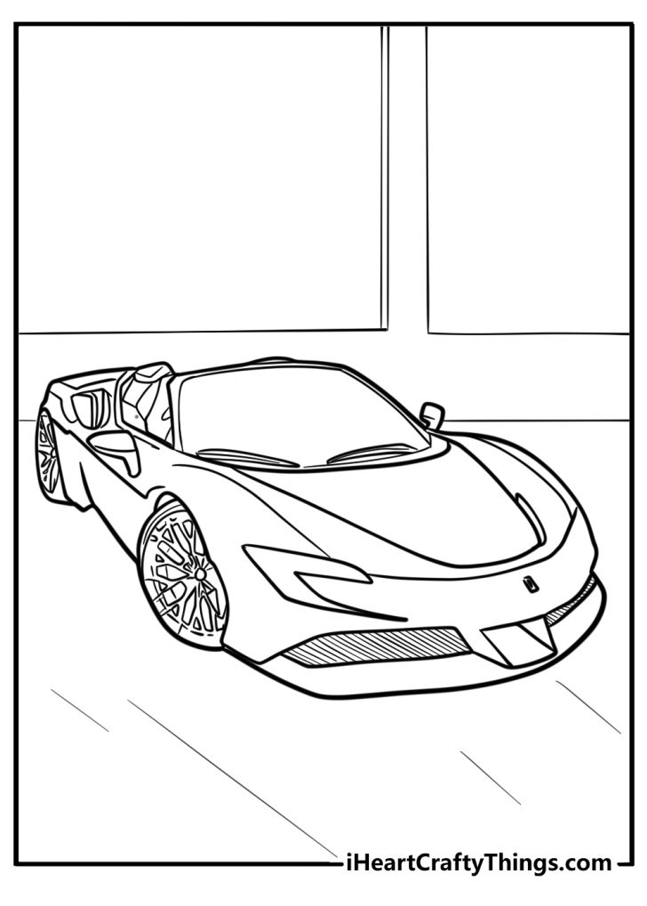 20 Ferrari Coloring Pages (100% Free Printables)