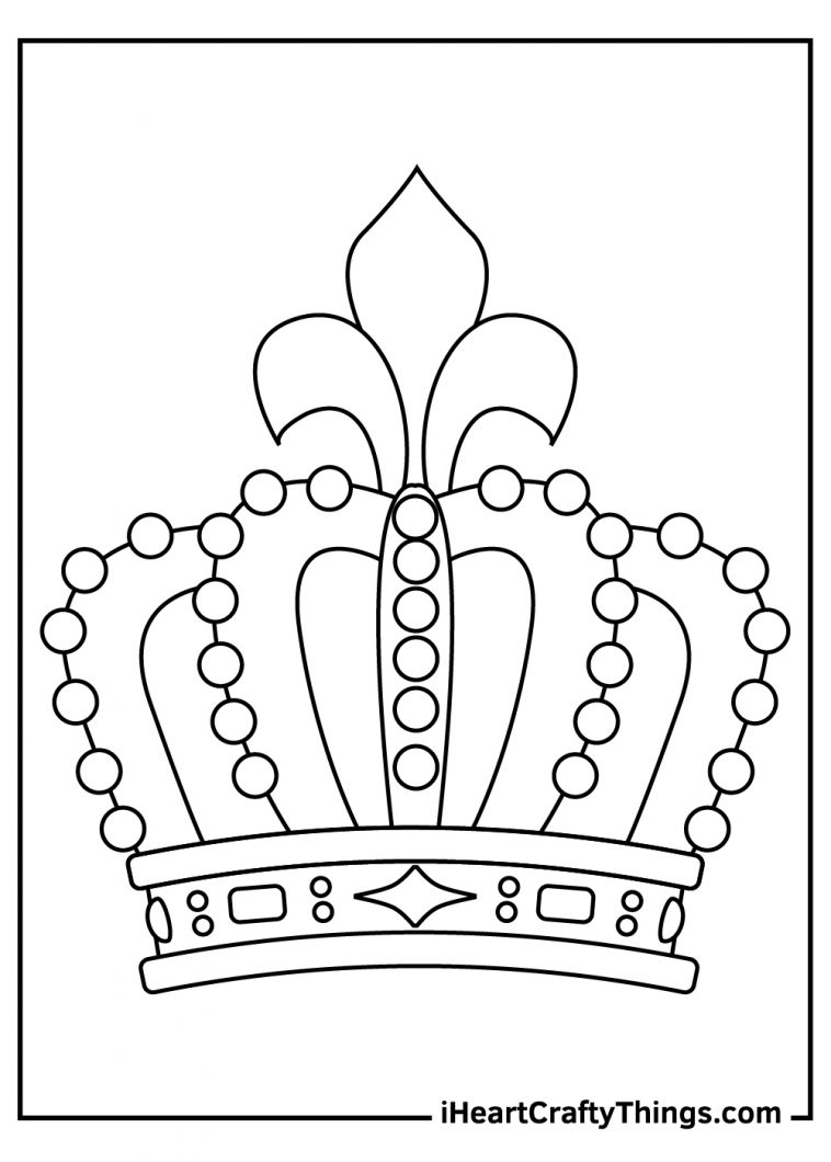 15 Crown Coloring Pages (100% Free Printables)