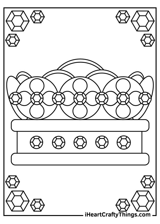 15 Crown Coloring Pages (100% Free Printables)