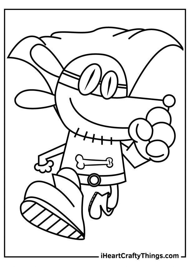 Dog Man Coloring Pages (15 Free Printables)