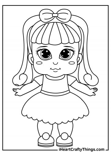 15 Dolls Coloring Pages (100% Free Printables)