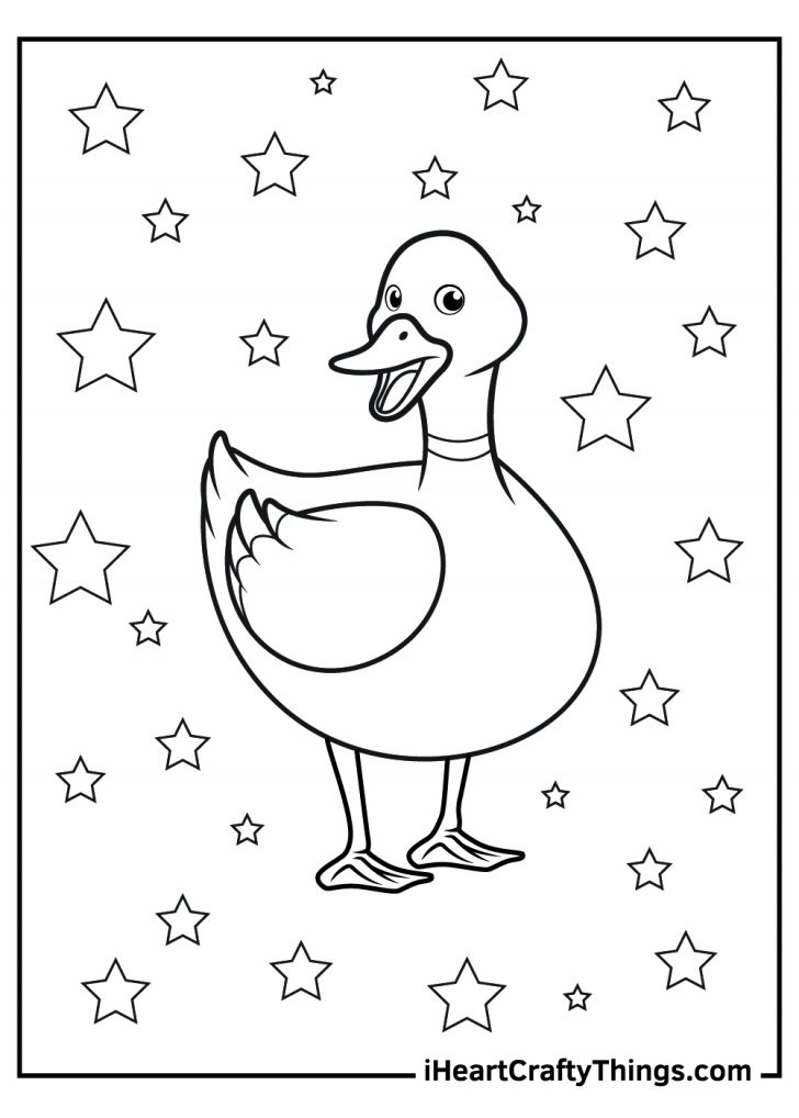 15 Duck Coloring Pages (100% Free Printables)