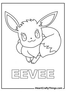 Eevee Pokemon Coloring Pages (100% Free Printables)