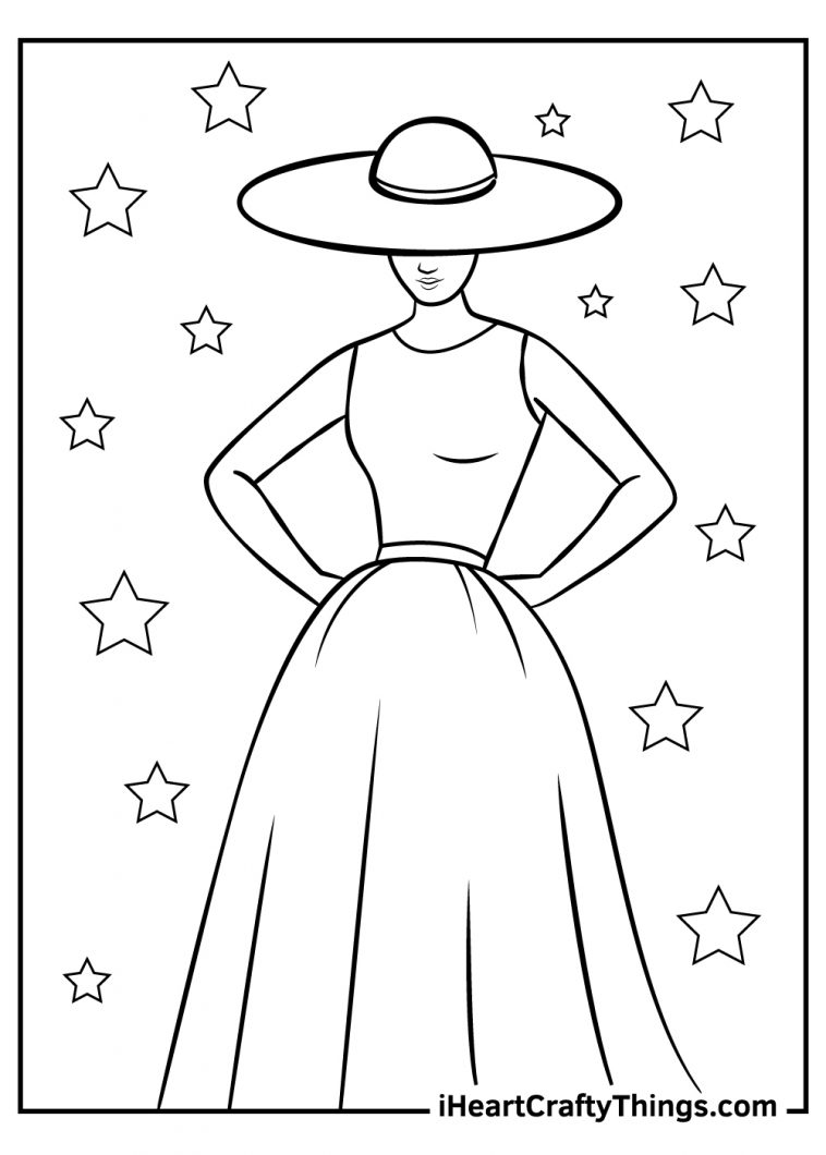 15 Fashion Coloring Pages (100% Free Printables)