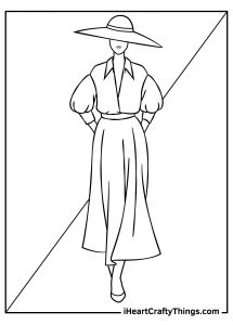 15 Fashion Coloring Pages (100% Free Printables)