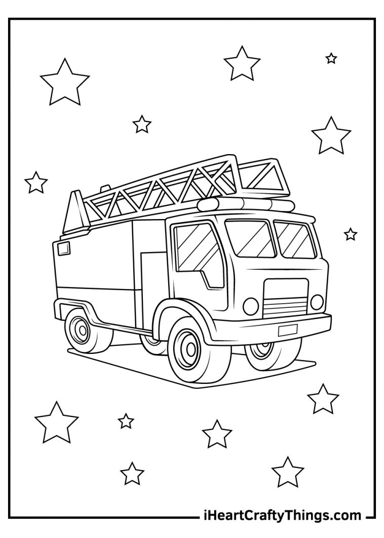 15 Fire Department Coloring Pages (100% Free Printables)