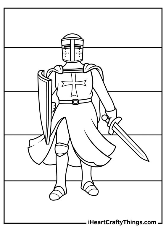 15 Knight Coloring Pages (100% Free Printables)