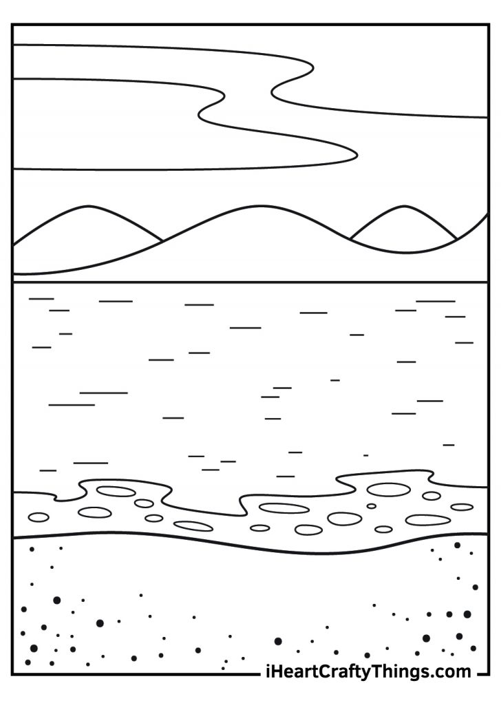 15 Mountains Coloring Pages (100% Free Printables)