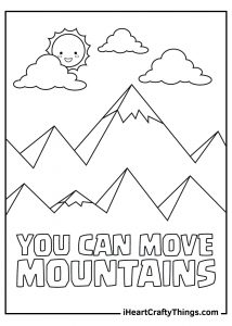 15 Mountains Coloring Pages (100% Free Printables)