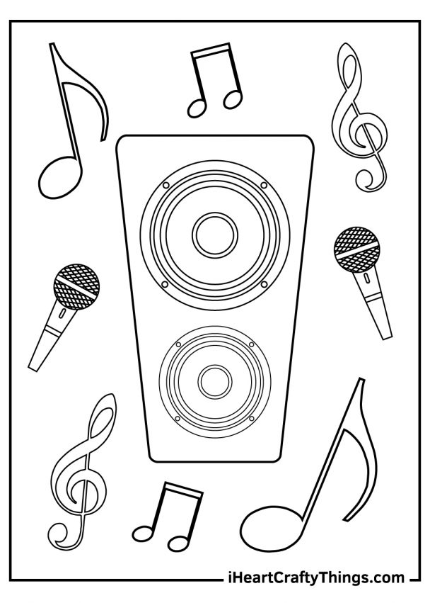 15 Music Coloring Pages (100% Free Printables)