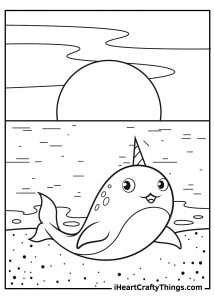 15 Narwhal Coloring Pages (100% Free Printables)