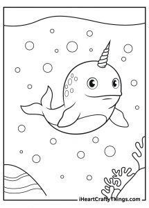 15 Narwhal Coloring Pages (100% Free Printables)