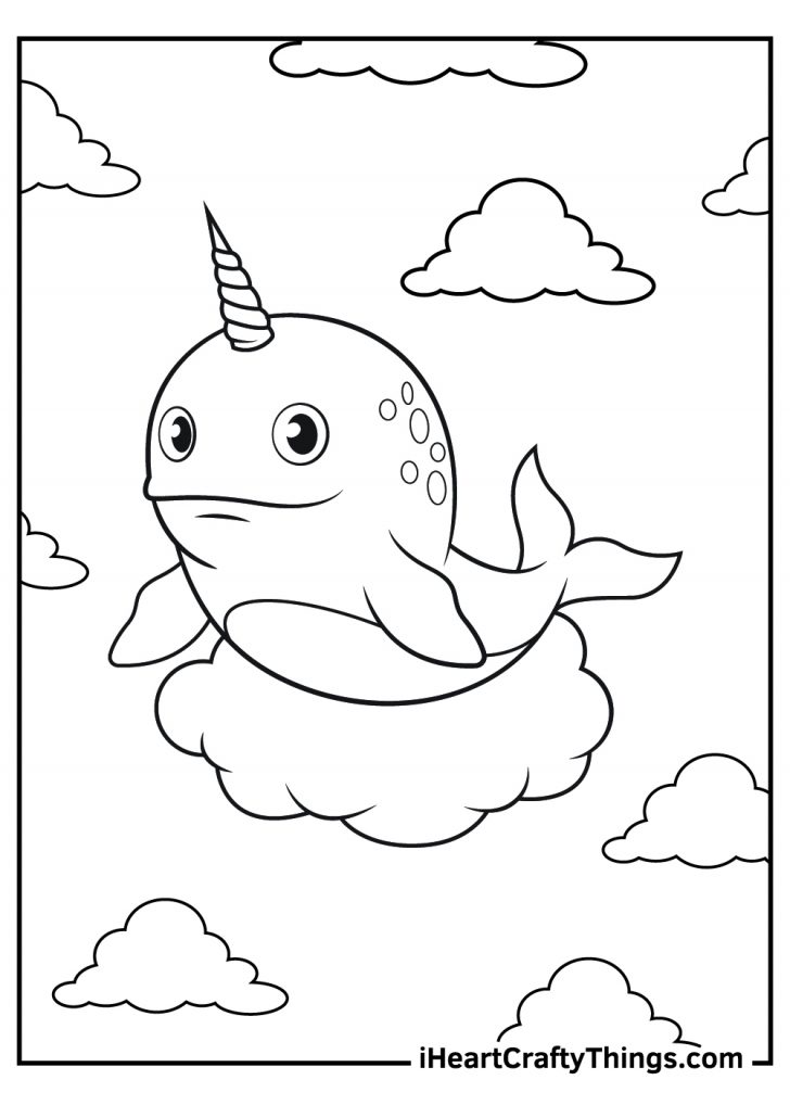 15 Narwhal Coloring Pages (100% Free Printables)